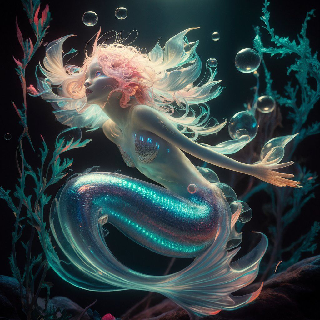 A Deep Sea Flower - AI Generated Artwork - NightCafe Creator