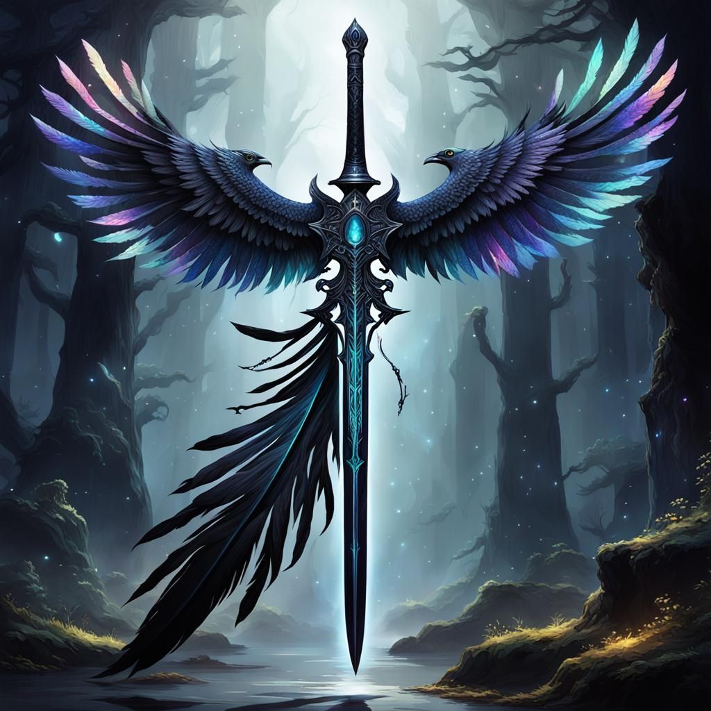 A void bird sword - AI Generated Artwork - NightCafe Creator