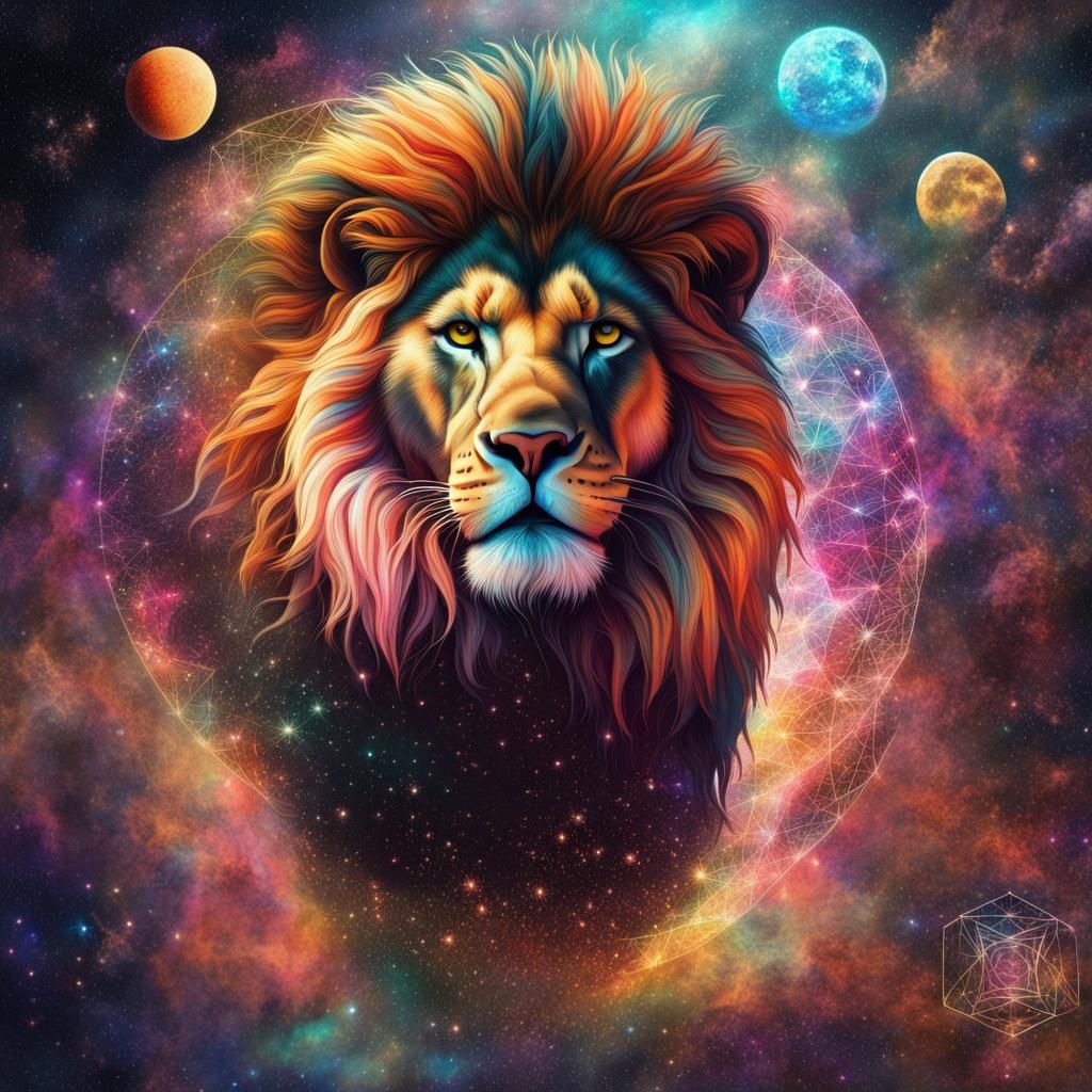 cosmic lion - AI Generated Artwork - NightCafe Creator