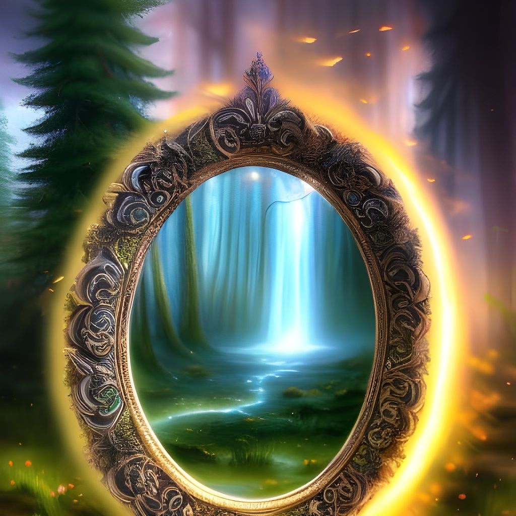 Magic mirror gateway - AI Generated Artwork - NightCafe Creator