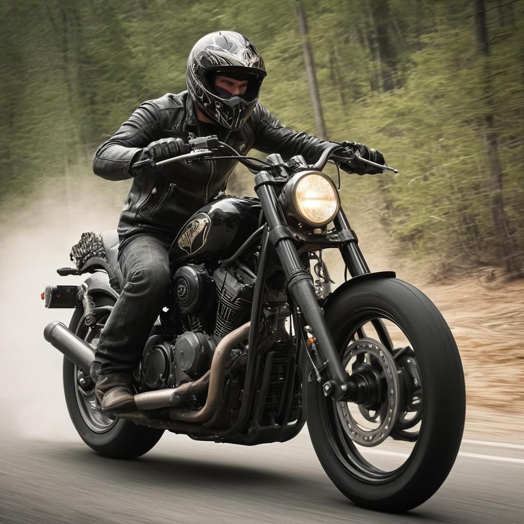 Motorcycle - AI Generated Artwork - NightCafe Creator