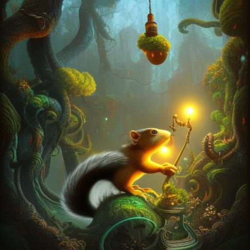 Squirrel adventurer - AI Generated Artwork - NightCafe Creator