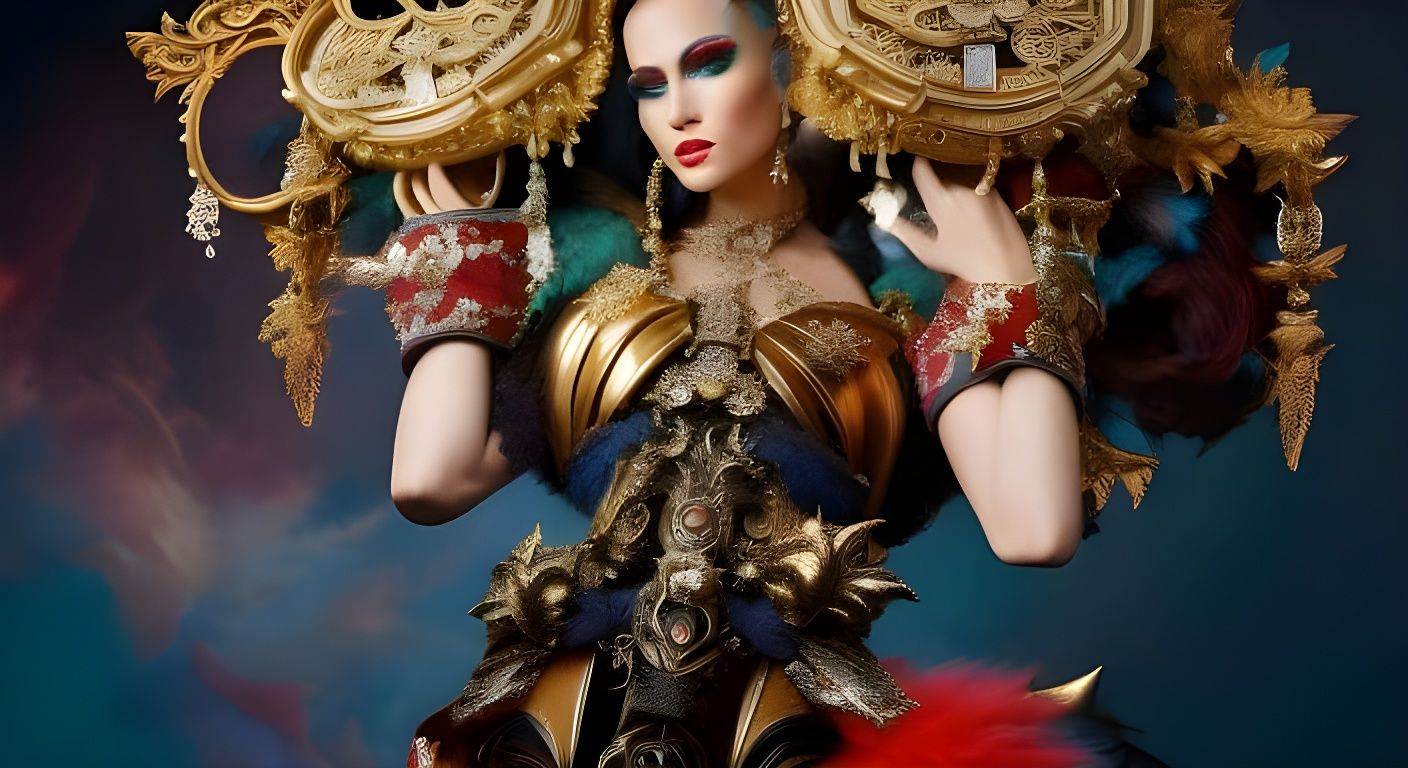 a heavy golden hat - AI Generated Artwork - NightCafe Creator