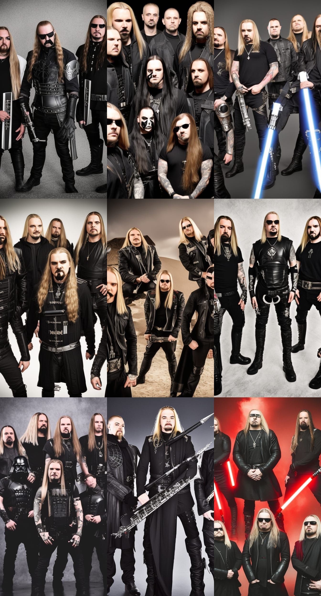 The band Sabaton as Sith from Star Wars - AI Generated Artwork ...