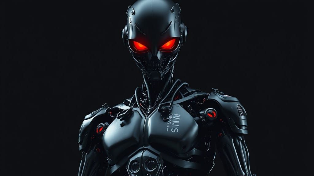 Android Figure Adorned with Biomechanical Details ... - AI Art