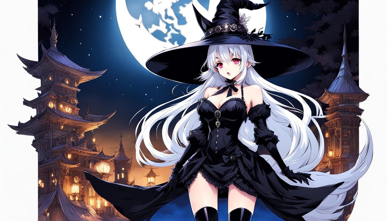 moonlight witch - AI Generated Artwork - NightCafe Creator
