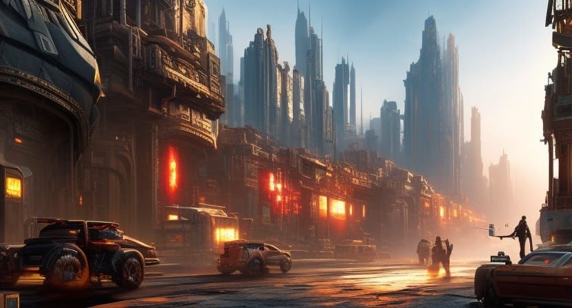 Cyberpunk: City Scenes - AI Generated Artwork - NightCafe Creator