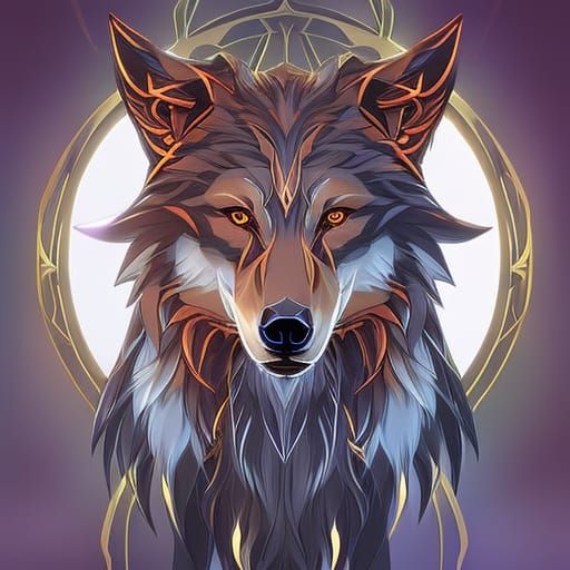 God wolf - AI Generated Artwork - NightCafe Creator