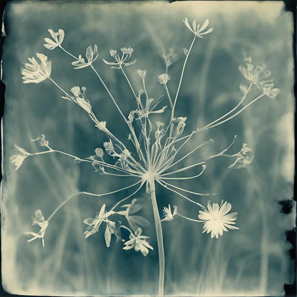 AnthoType CyanoLumen PhotoGram ChromaLuxe ArtPrint - AI Generated ...