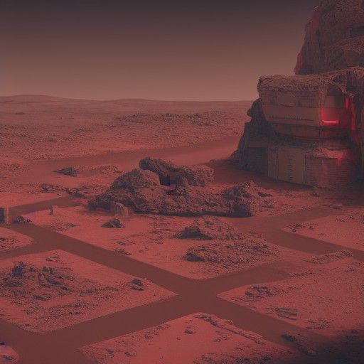 The mars ruins - AI Generated Artwork - NightCafe Creator