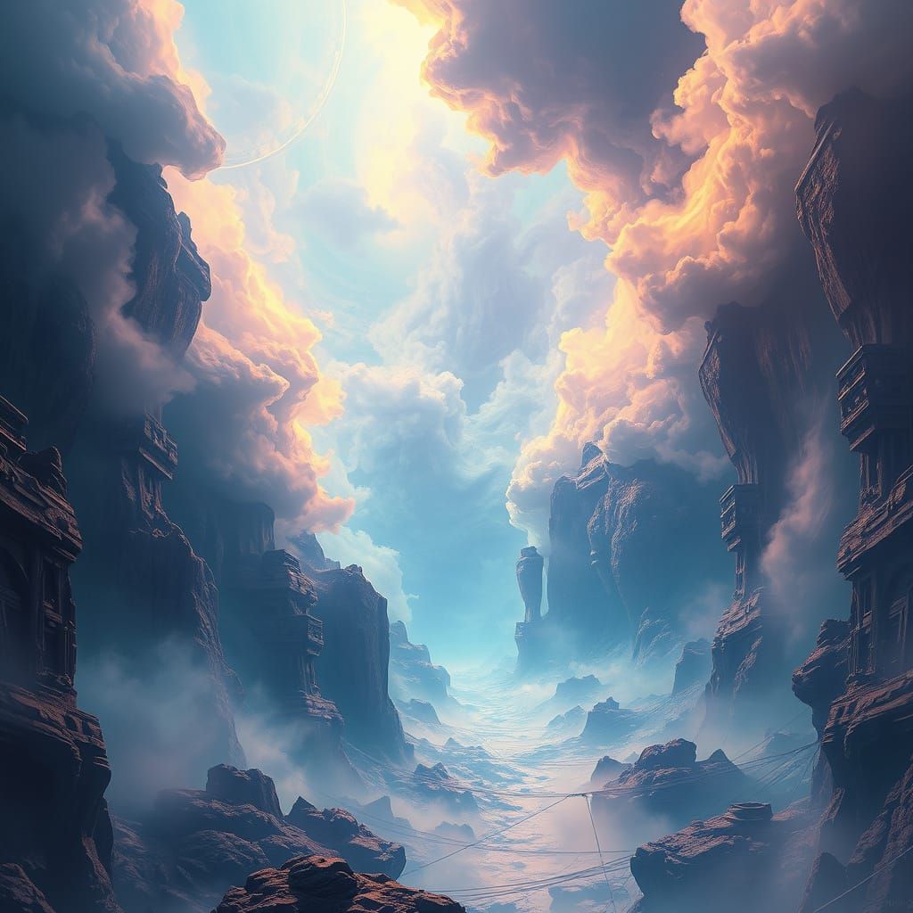 the nothing - Ethereal Void in Vibrant, Detailed Art