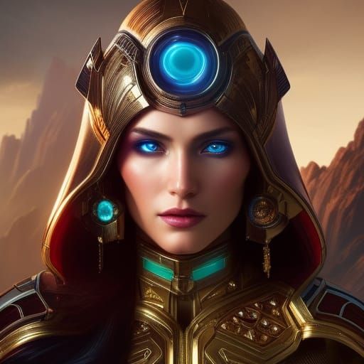 high fantasy attractive space woman - AI Generated Artwork - NightCafe ...