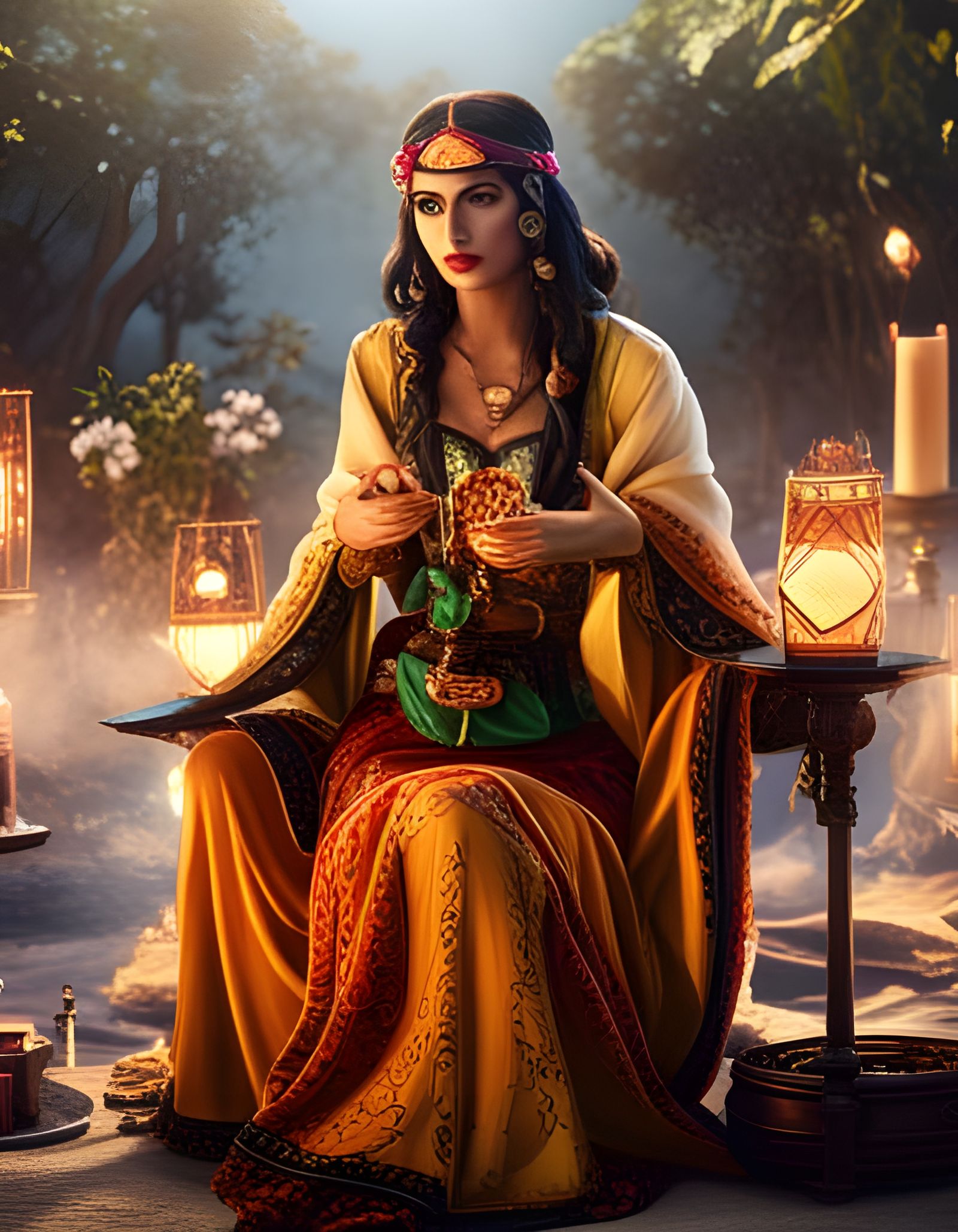 Gypsy Mystic - AI Generated Artwork - NightCafe Creator