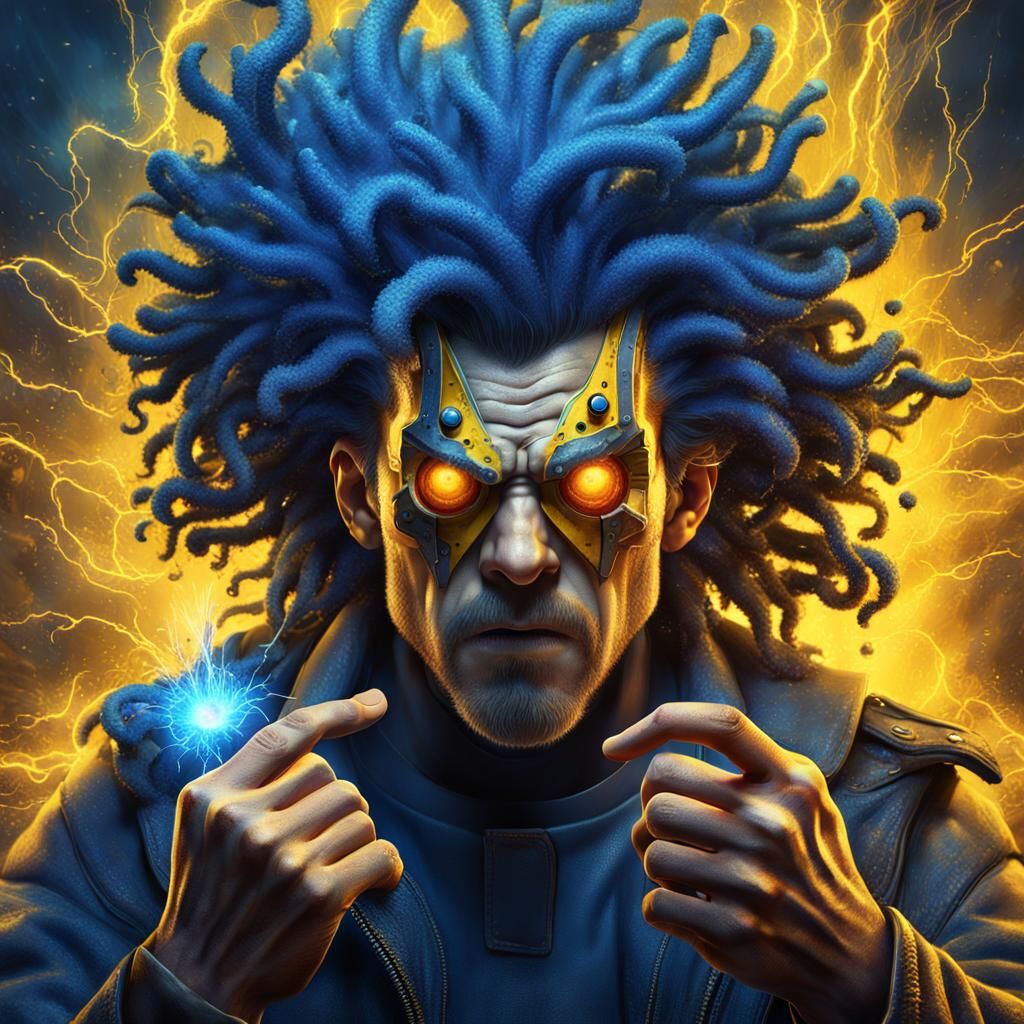 ElectroMan - AI Generated Artwork - NightCafe Creator