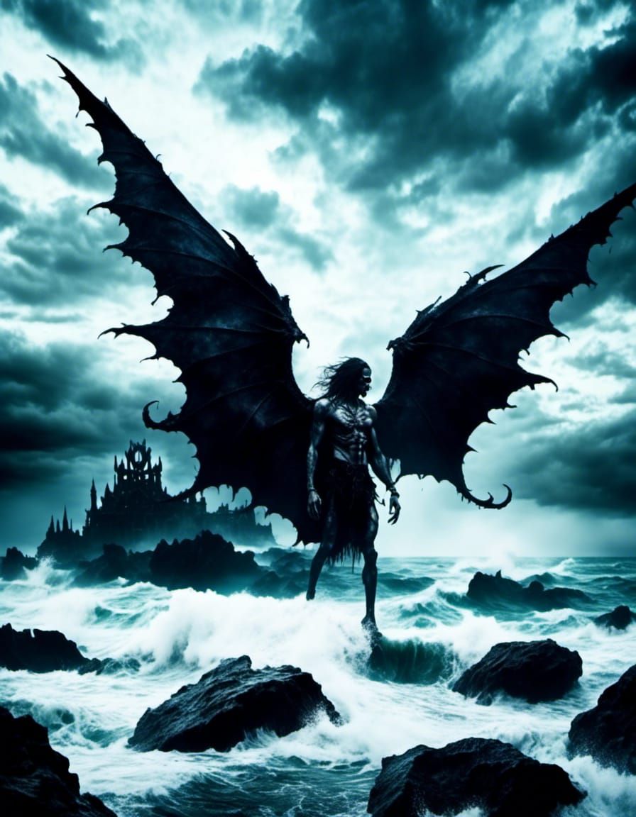 Demon of water and wind - AI Generated Artwork - NightCafe Creator