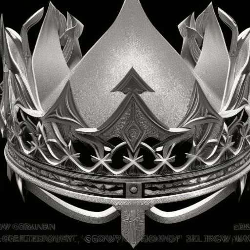 The Crown of Gondor, also called the winged crown, White Crown, Silver ...
