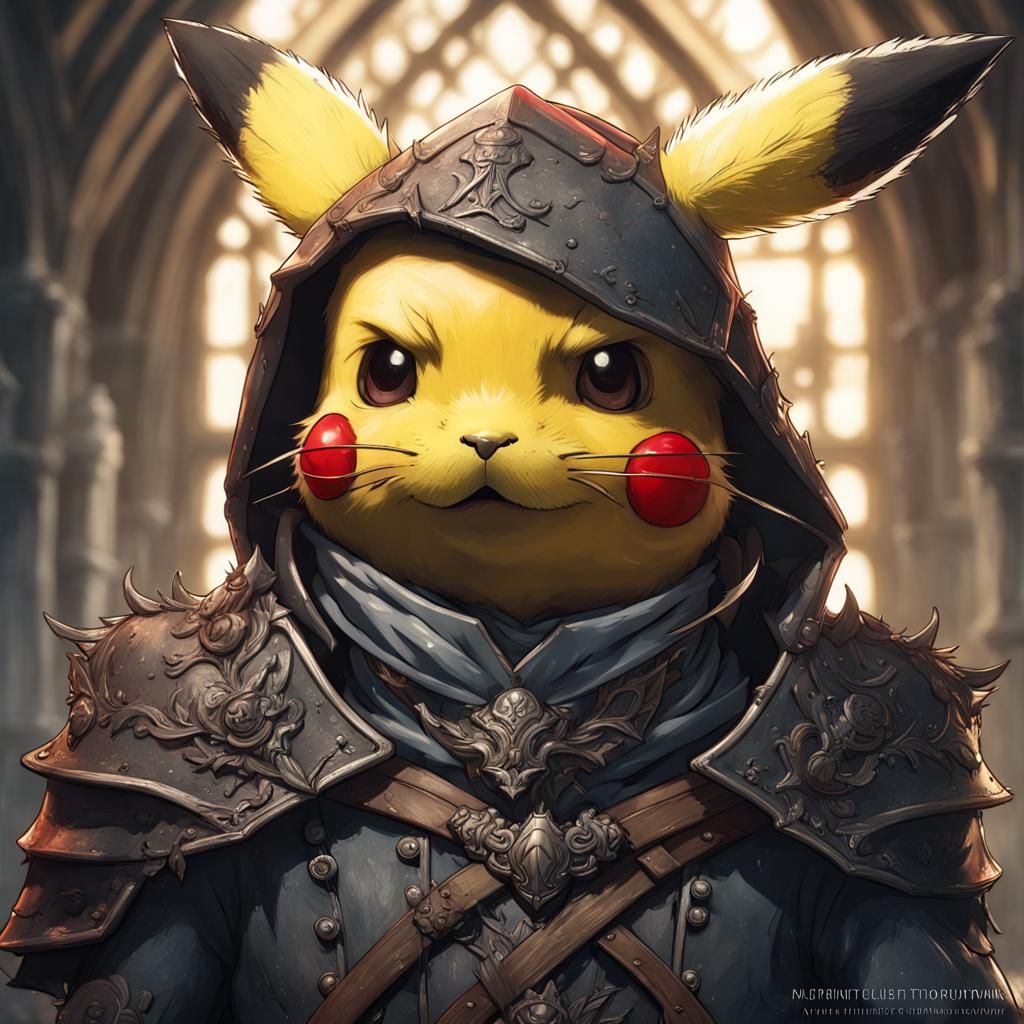 bloodborne knight pikachu - AI Generated Artwork - NightCafe Creator