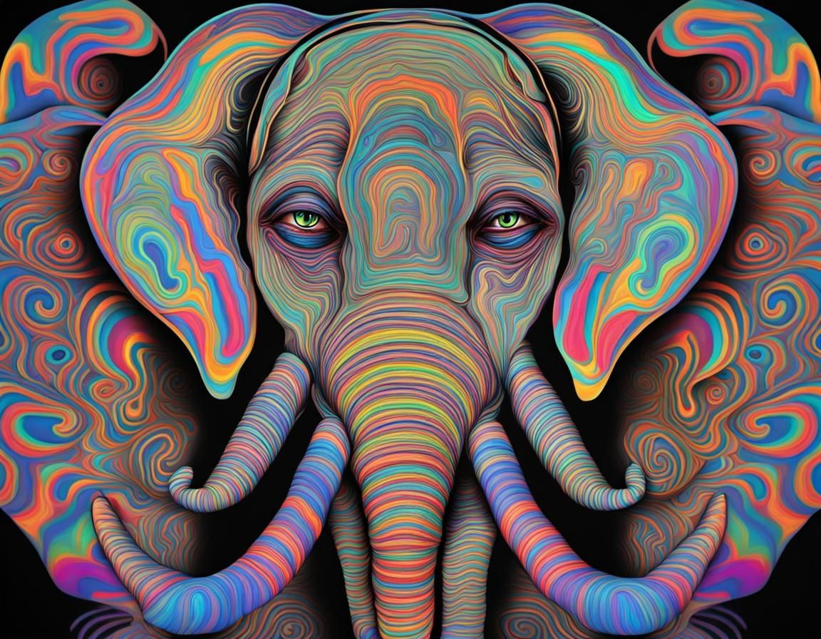 The Elephant Illusion 🐘🕸️🎪 - AI Generated Artwork - NightCafe Creator