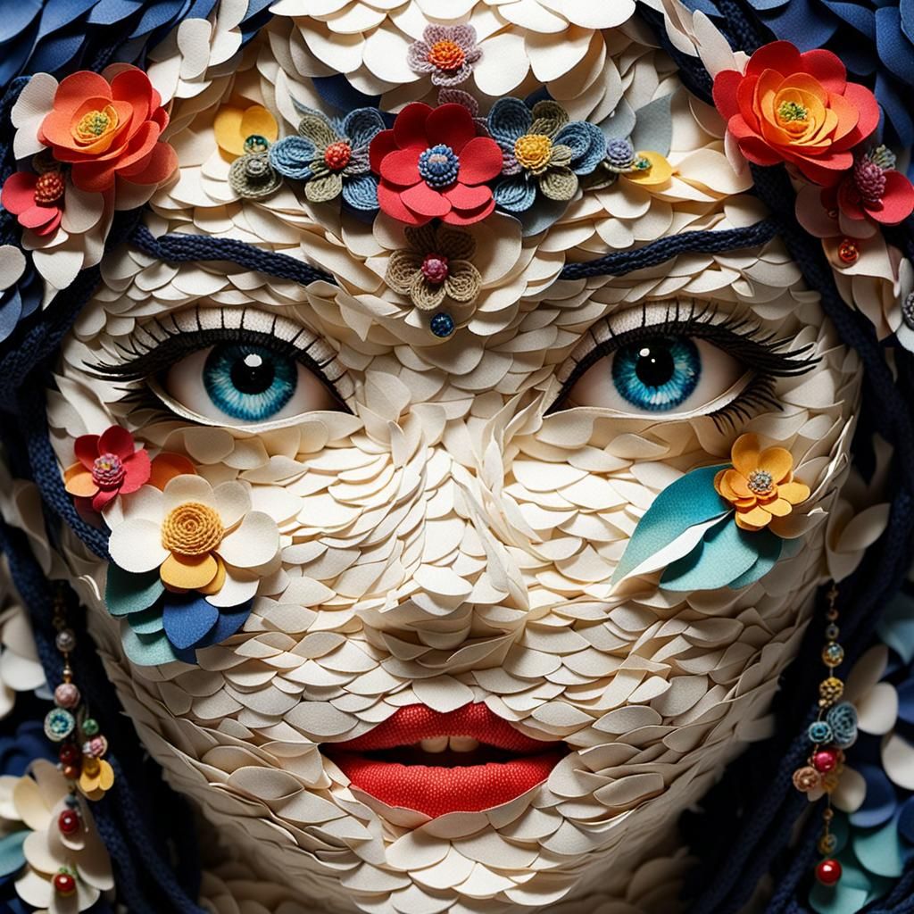 The princess of recycled paper، Princess made of ink papers, a creative ...