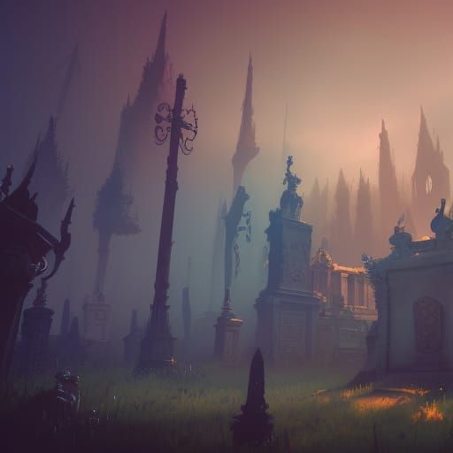 graveyard - AI Generated Artwork - NightCafe Creator