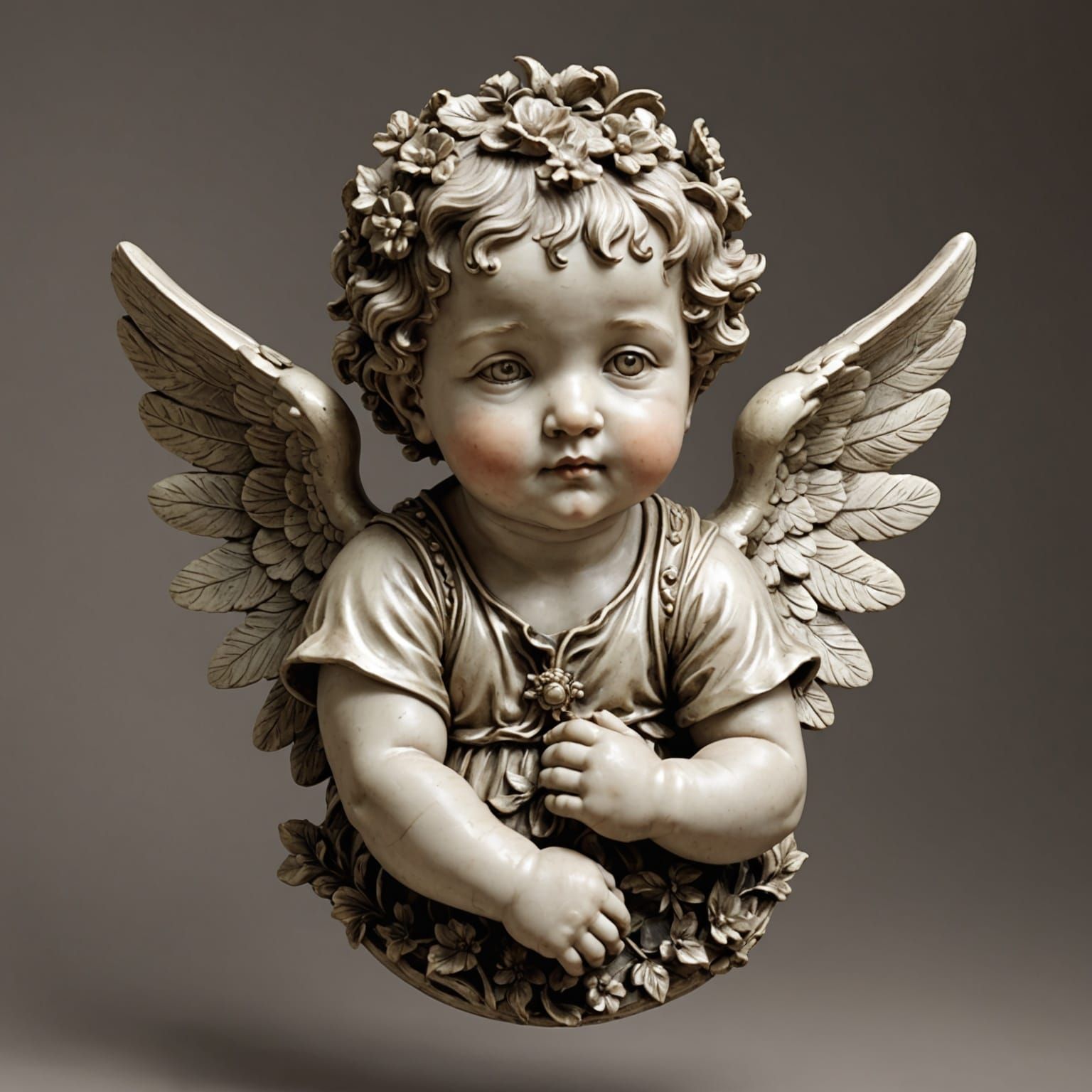 Cherub statue - AI Generated Artwork - NightCafe Creator