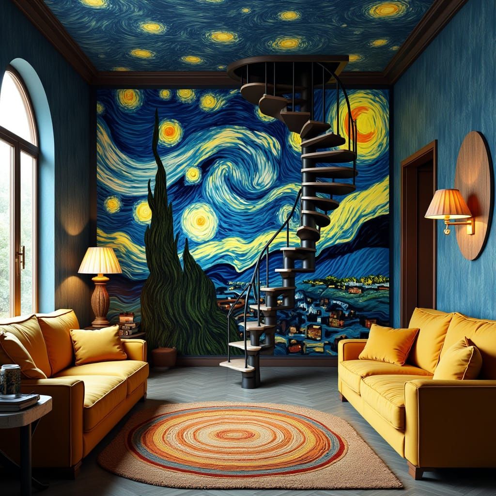 Starry night as a home design - Dreamlike Starry Night-Insp...