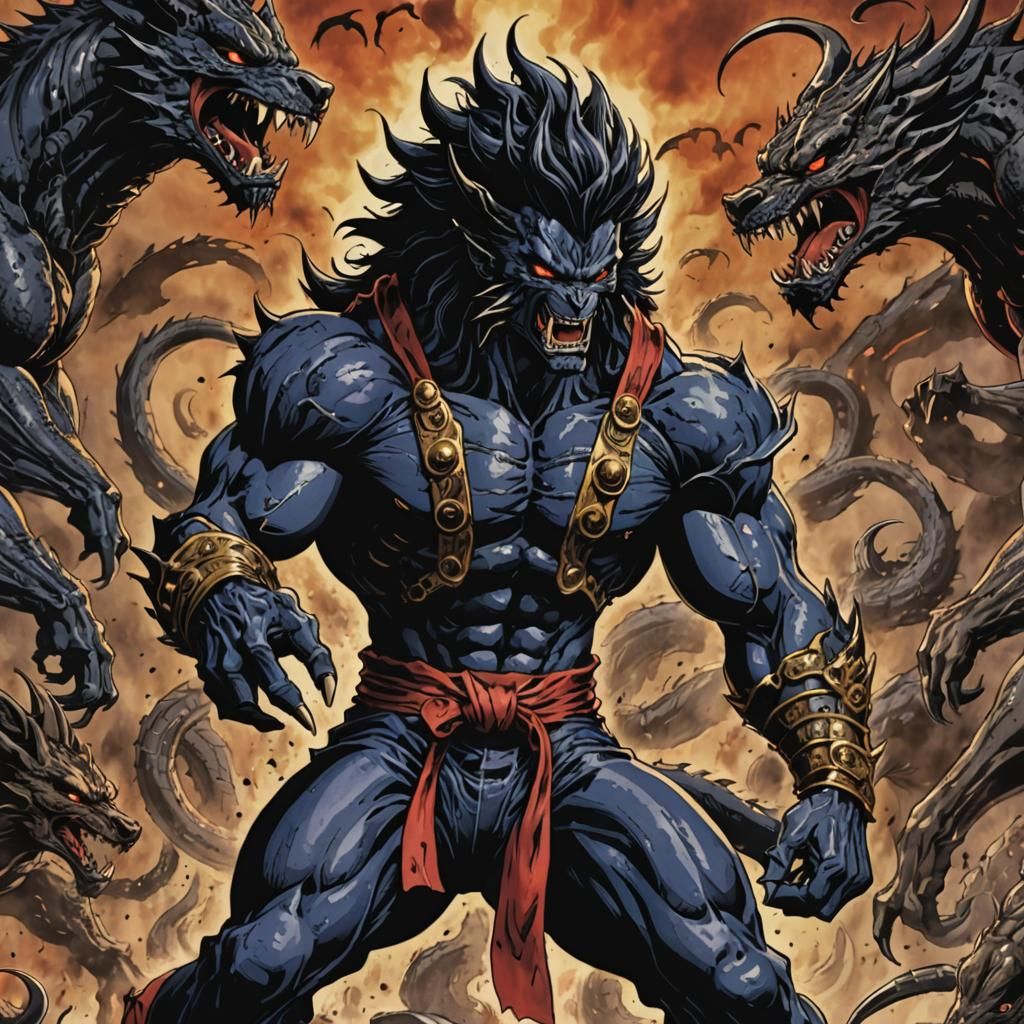 Alien werewolf dragon ninja from hell by Todd Mcfarlane and Masami ...