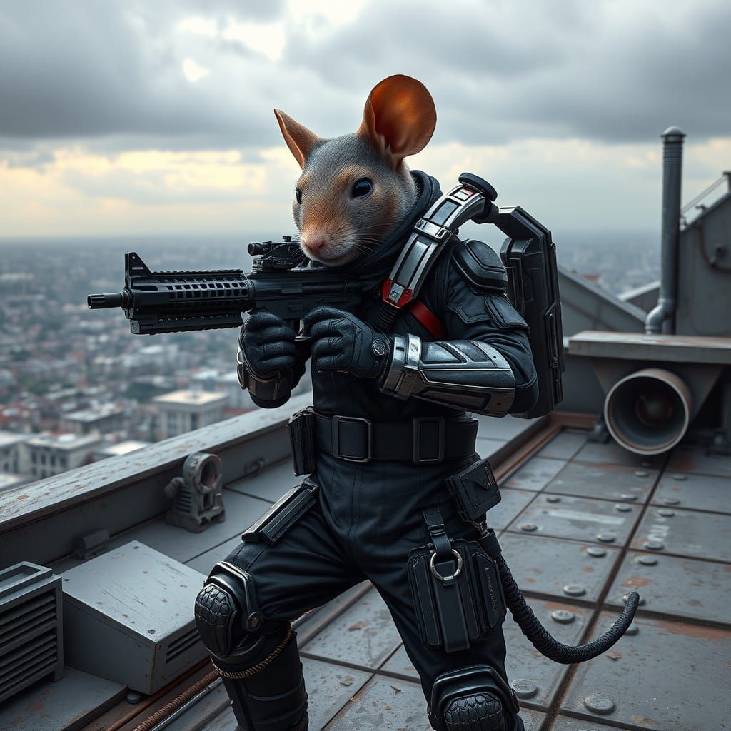 An armored mouse soldier from the 'Tail of a Soldier' book series