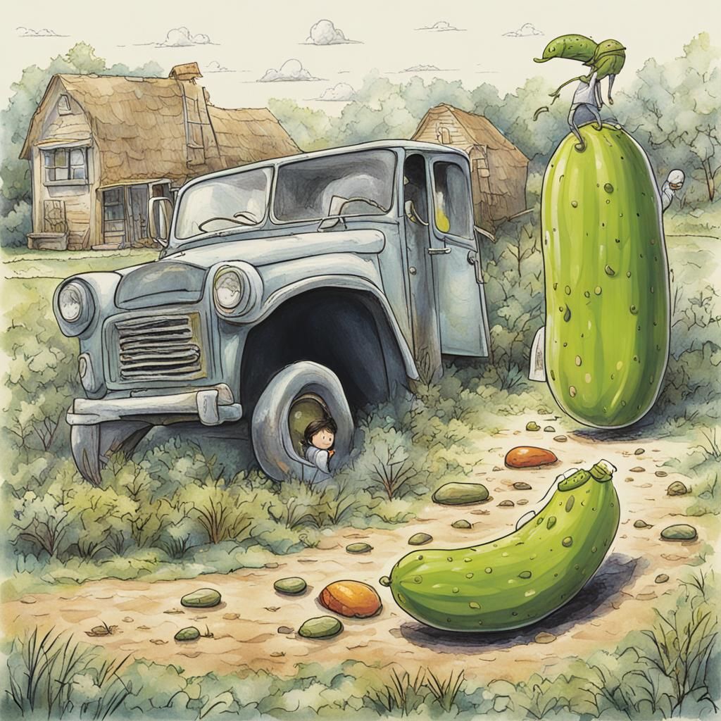 Stuck in a pickle - AI Generated Artwork - NightCafe Creator