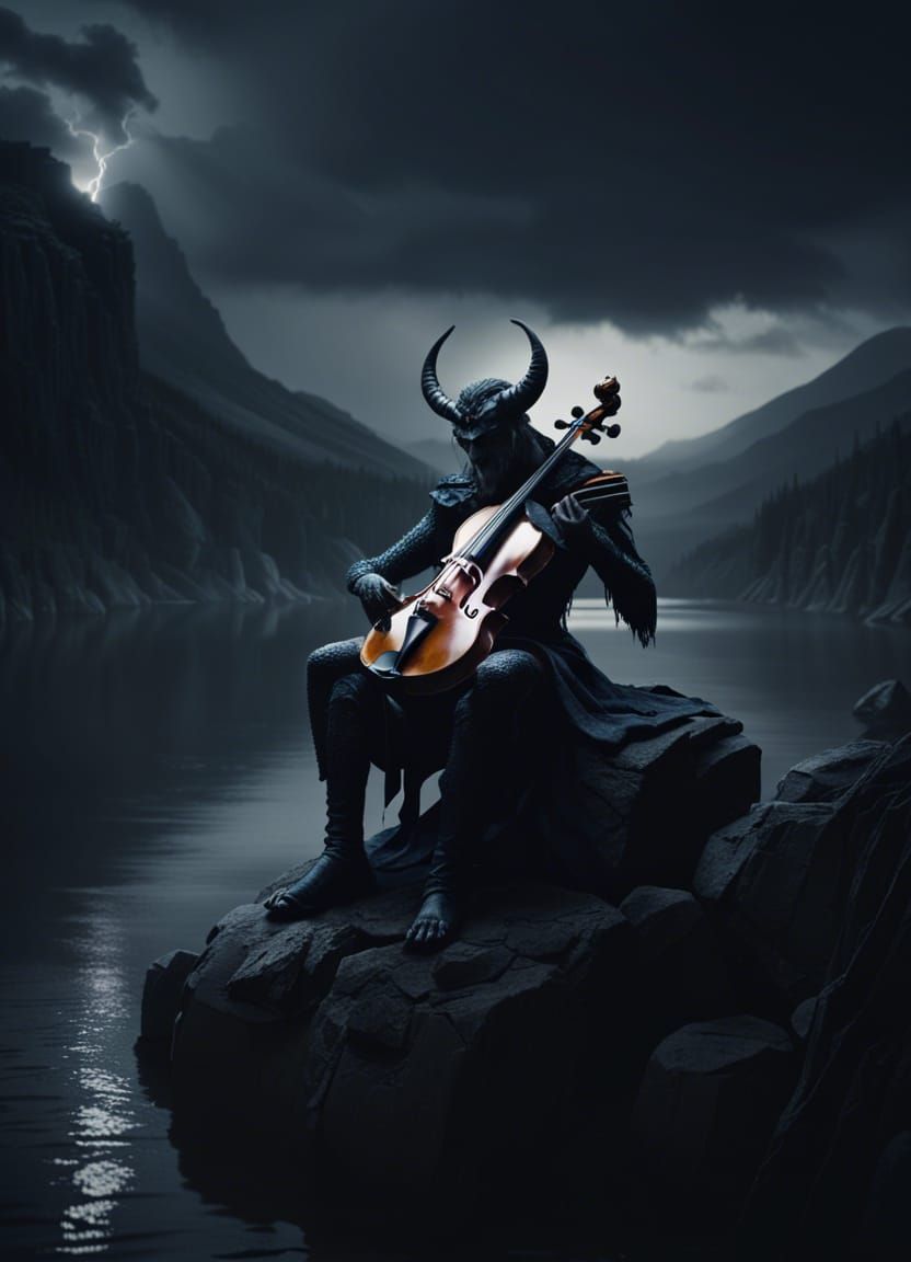 Sad Demon - AI Generated Artwork - NightCafe Creator