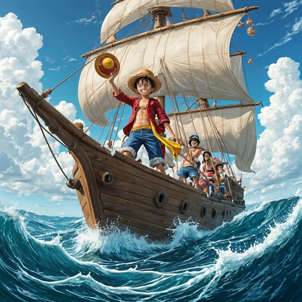 Monkey D Luffy is off on another adventure.