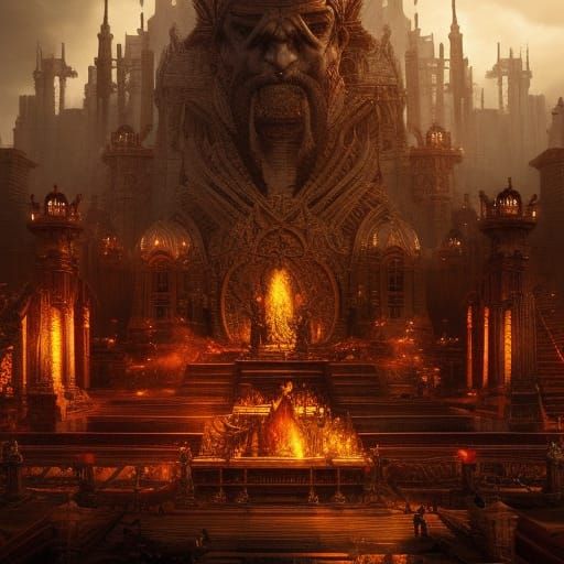 Temple of Fire : r/nightcafe