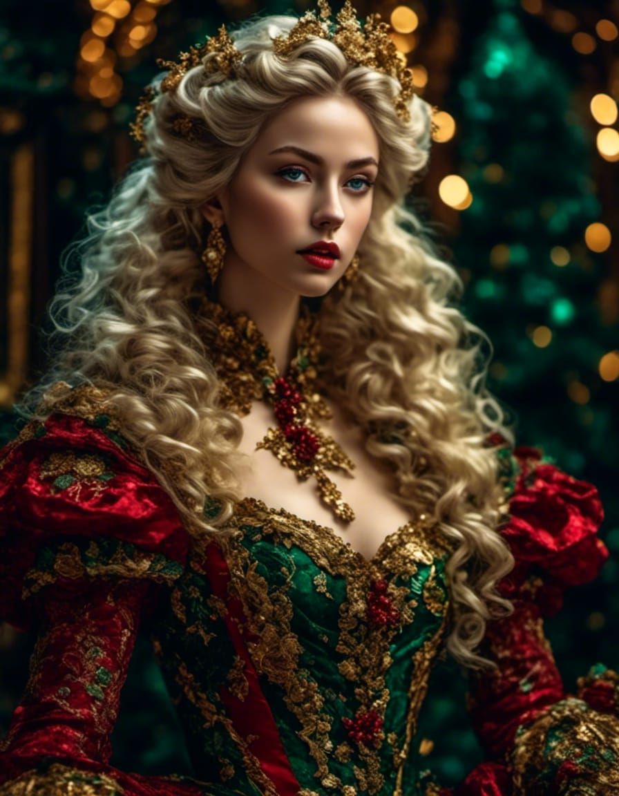 Rococo for Christmas - AI Generated Artwork - NightCafe Creator