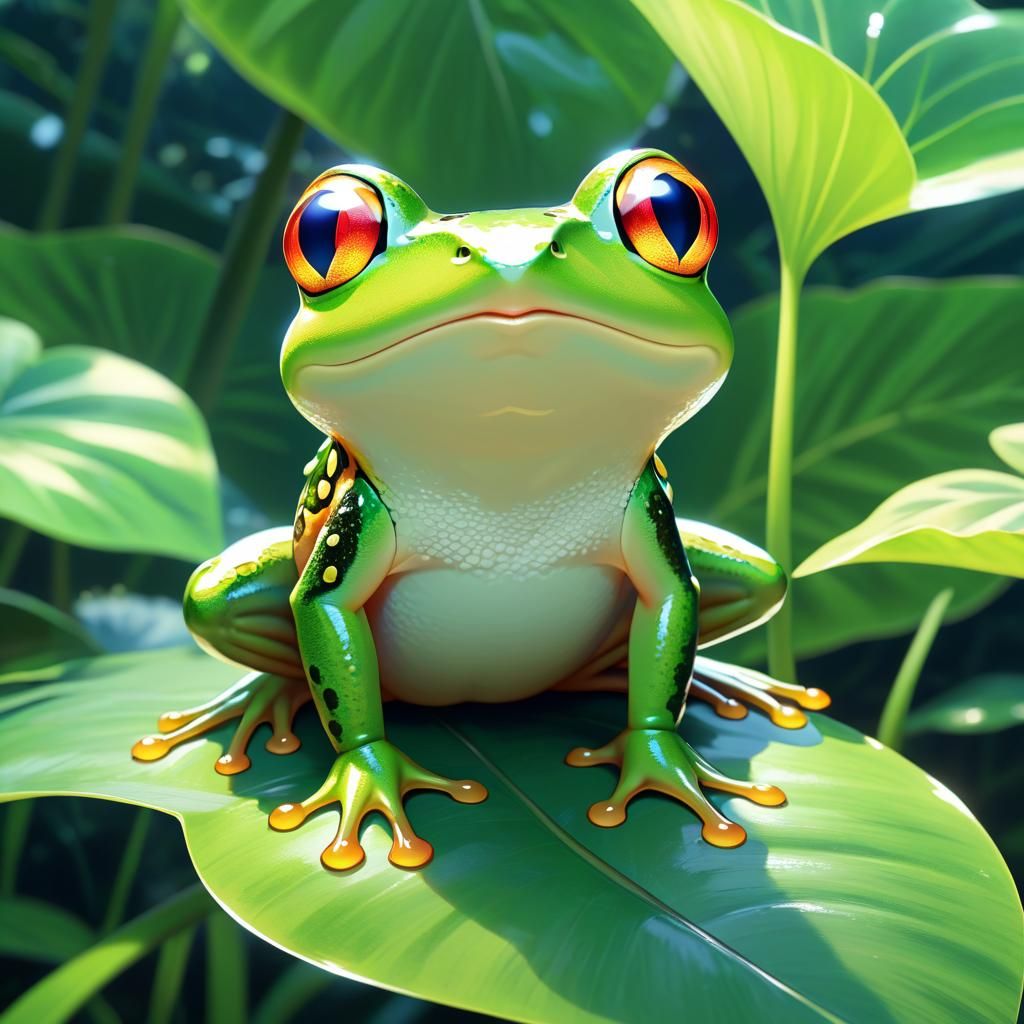 Anime Frog - AI Generated Artwork - NightCafe Creator