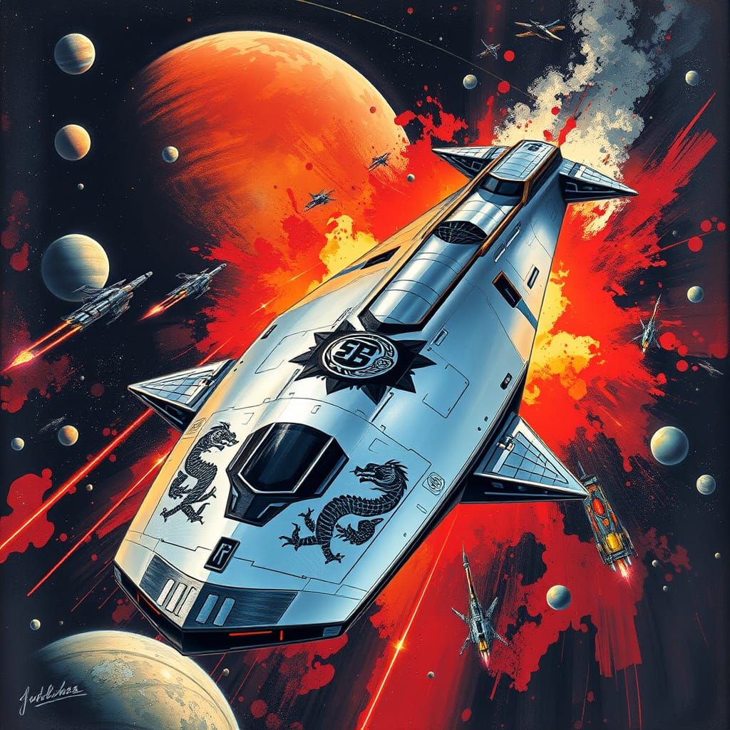 armament replenishment ship of the fictional Saronian Federation