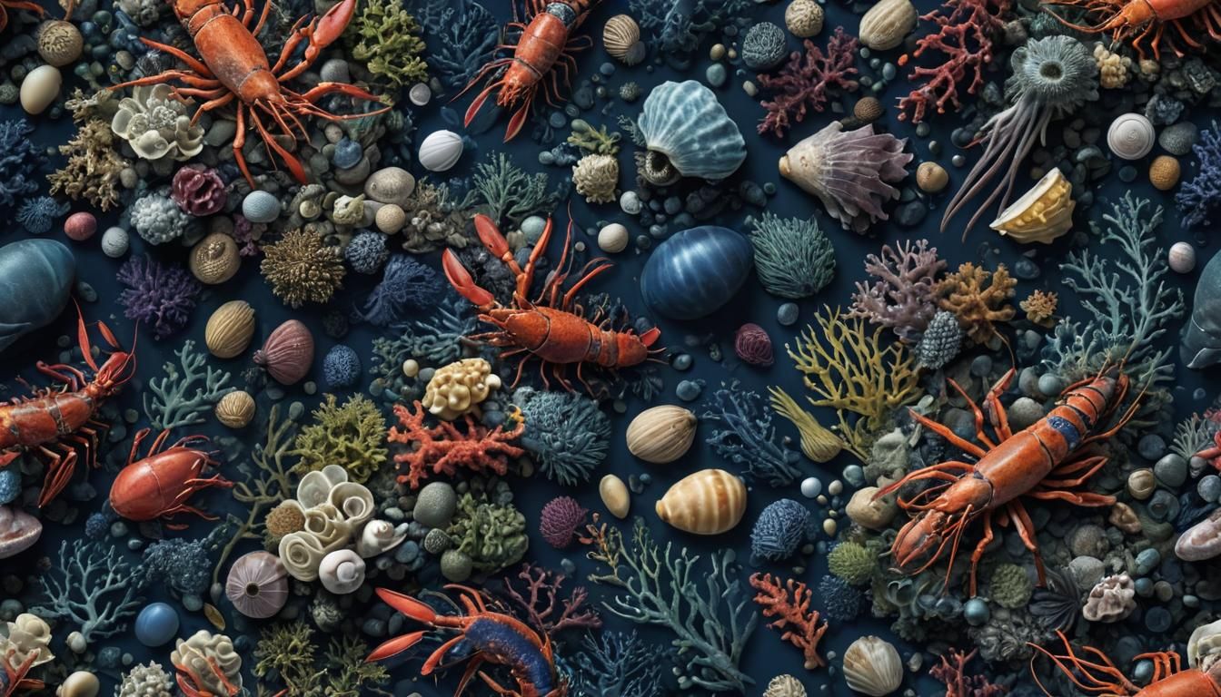 Life on the ocean floor - AI Generated Artwork - NightCafe Creator