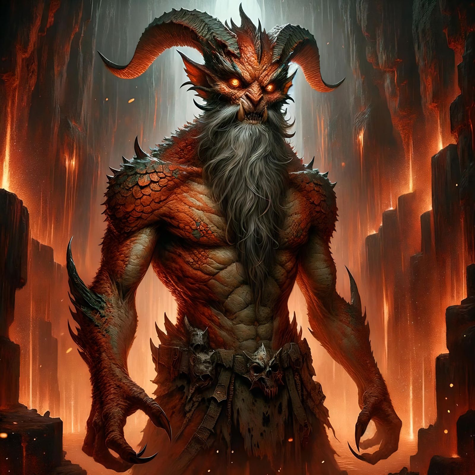 DND Series : Half-Fiend Durzagon - AI Generated Artwork - NightCafe Creator