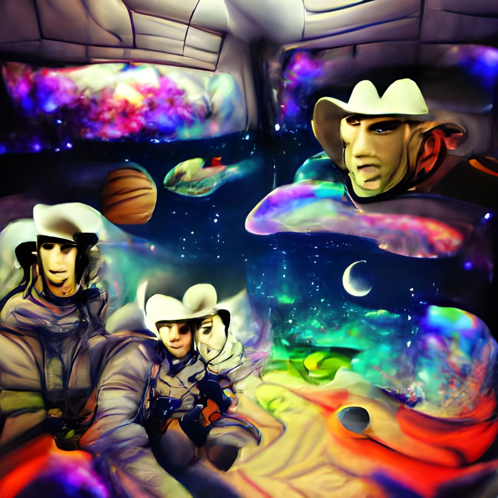 OuterSpace Cowboys dream - AI Generated Artwork - NightCafe Creator
