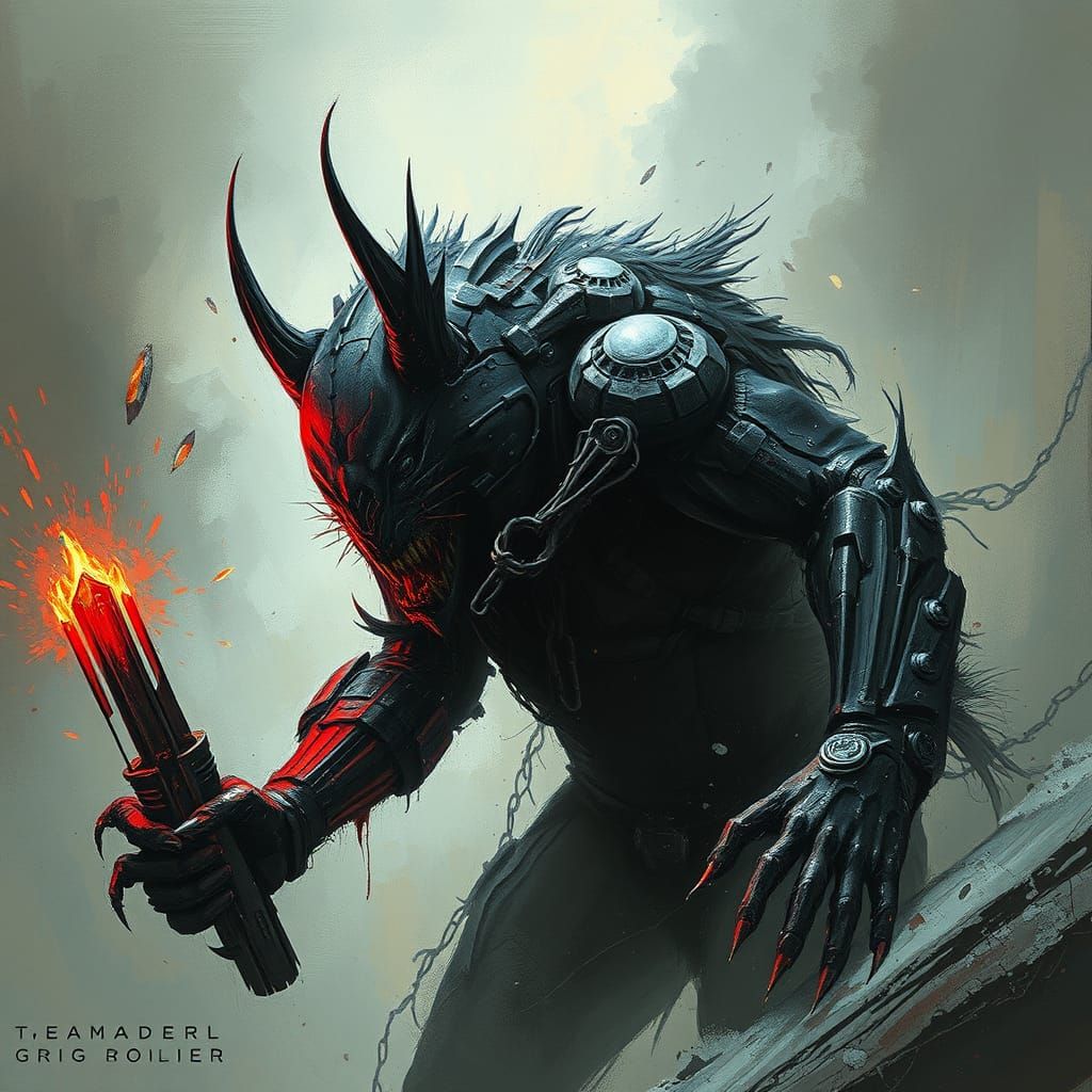 "Cyborg Werewolf Super Soldier" - Cyborg Werewolf Super Sold...