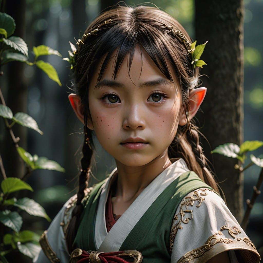 A Japanese elf girl - A Japanese elf girl
