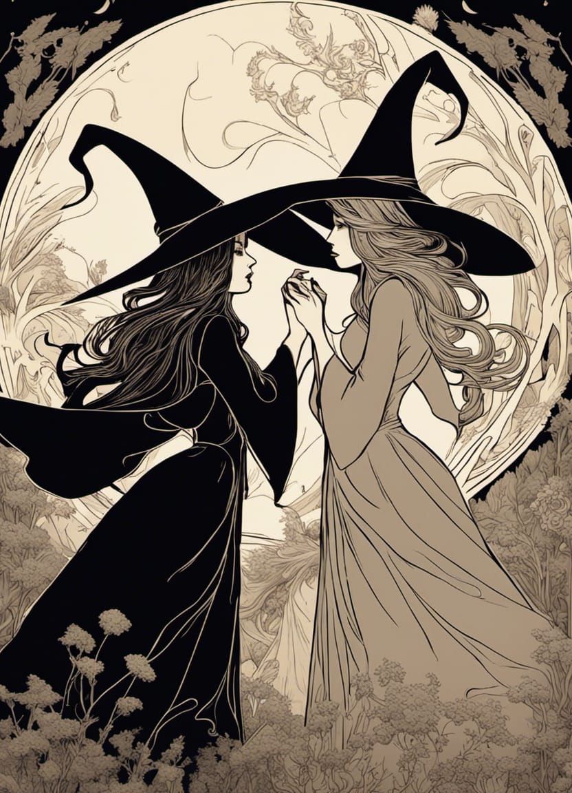 Witch lovers - AI Generated Artwork - NightCafe Creator