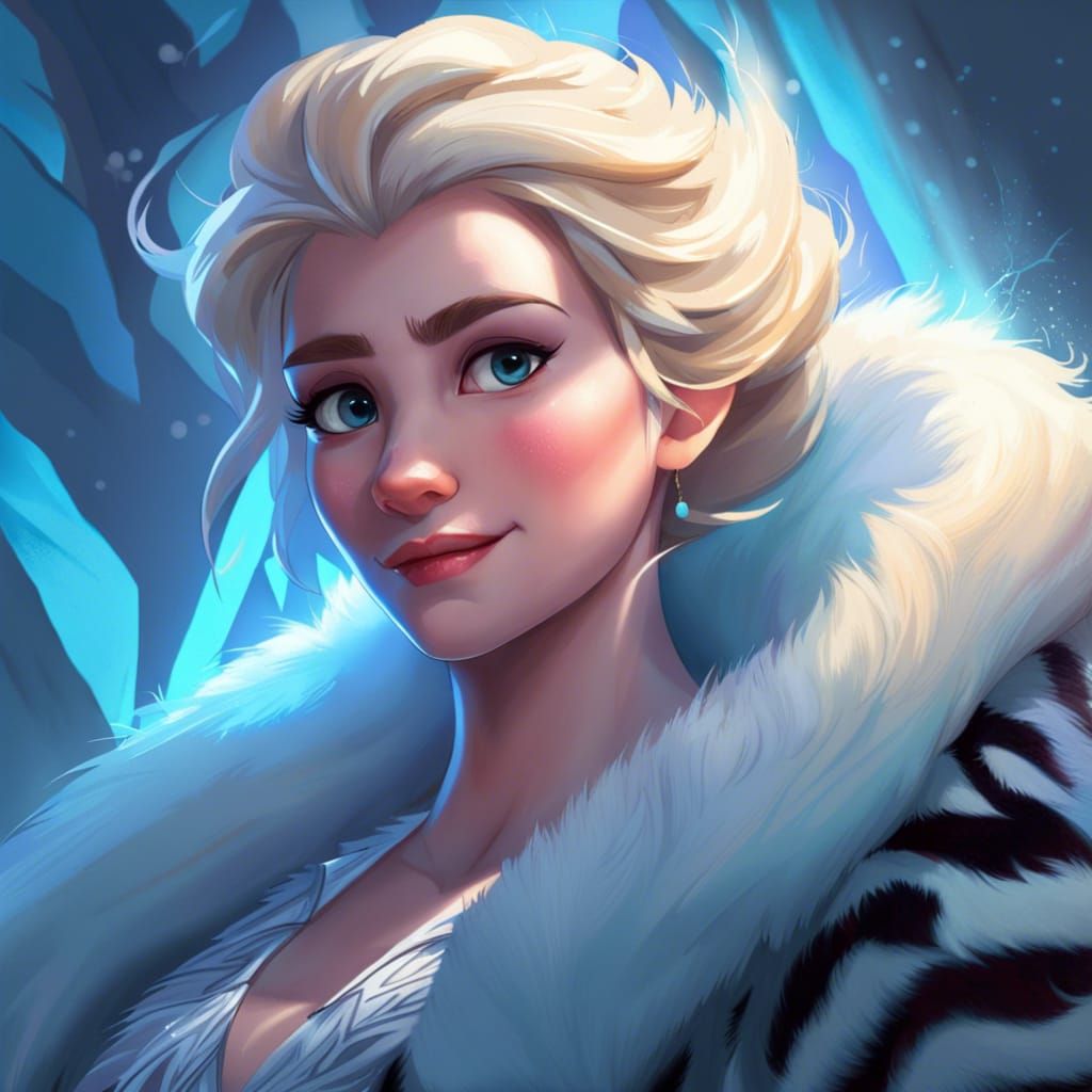 Queen Elsa - AI Generated Artwork - NightCafe Creator