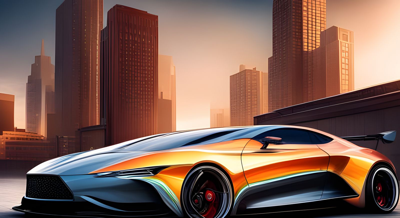 fibonacci-inspired automobile designs Hyperrealistic, splash art ...