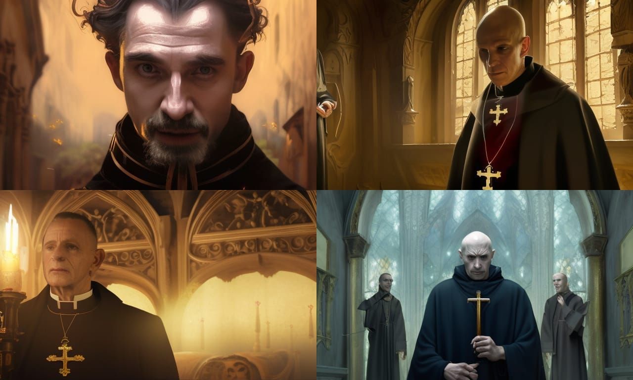 The Vampire Priests - AI Generated Artwork - NightCafe Creator