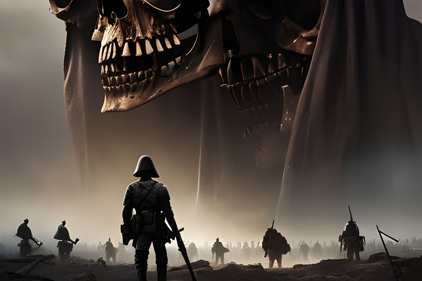 The Grim Reaper looks over the battlefield preparing for what's to come ...