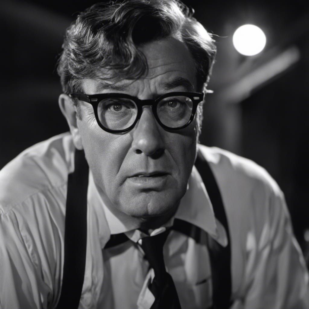 Henry Bemis cracked glasses Twilight Zone episode "Time Enough at Last ...