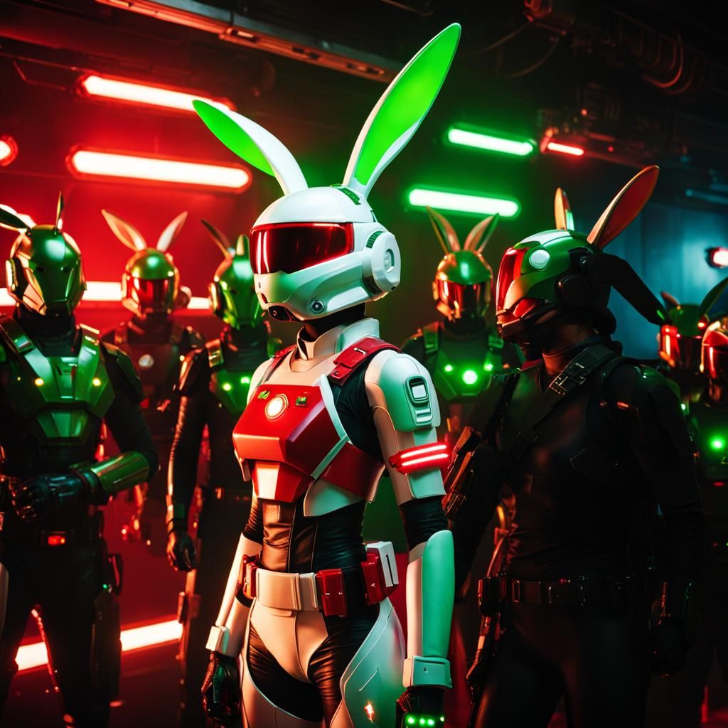 A Crazed Lepus Merc - AI Generated Artwork - NightCafe Creator