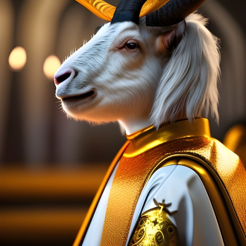 Goated priest - AI Generated Artwork - NightCafe Creator