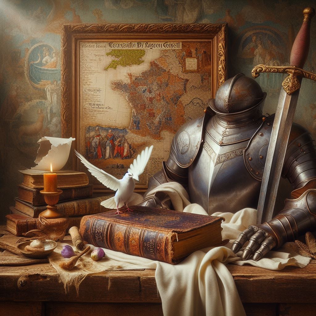 Still-Life for a Fallen Saint - AI Generated Artwork - NightCafe Creator