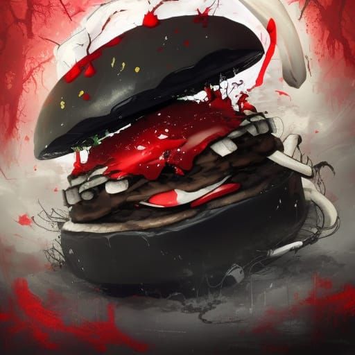 Gothic Burger - AI Generated Artwork - NightCafe Creator